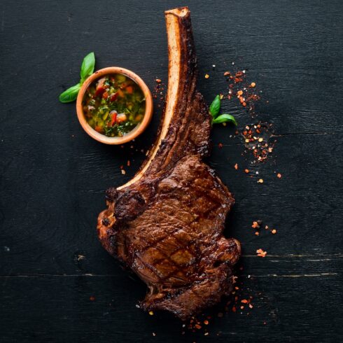Tomahawk Ribeye Steak. Purely Grass Fed by Steak-out - Steak-out